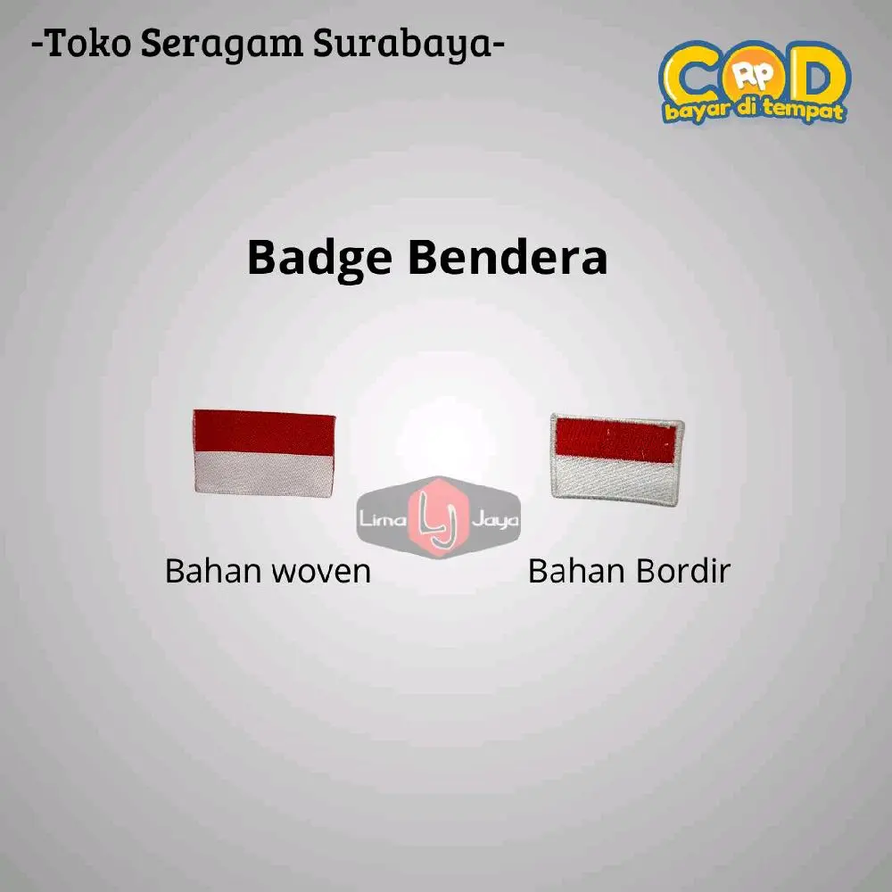 BADGE SEKOLAH BADGE OSIS SD SMP SMA DAN BENDERA MERAH PUTIH LENGKAP ...